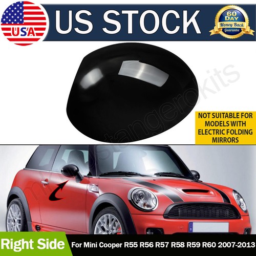 Right Door Mirrors Cover Cap For Mini Cooper R55 R56 R57 R58 R59 R60 ...