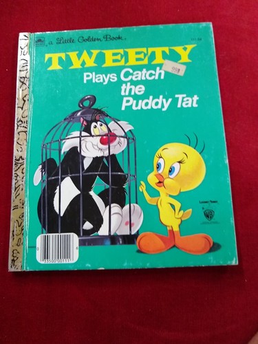 Tweety Plays Catch the Puddy Tat Hardcover Little Golden Book Looney ...