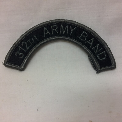 Vintage Military Arc Tab Patch 312th Army Band Sage Border Var 312 | eBay