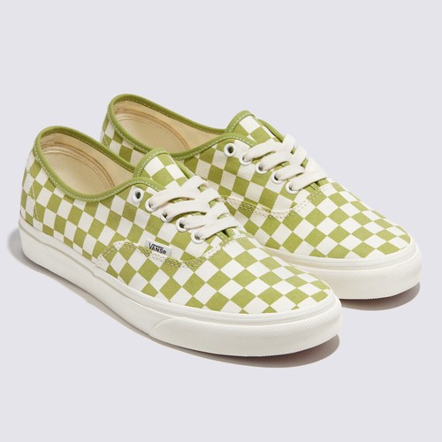 Vans Authentic 44 DX Checkerboard Skate Shoes Dark Citron VN0A5KS9986 ...