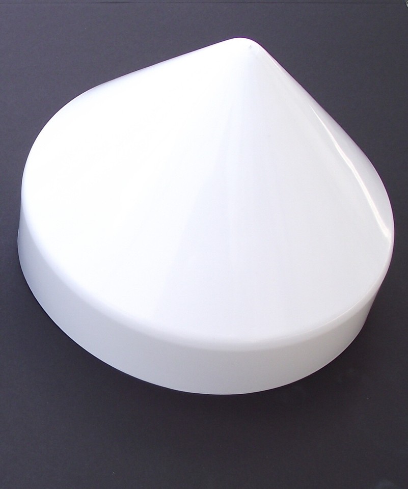 White Marine Dock Piling Cone Cap 4" to 16" - Plyon Post Piling Cones ...