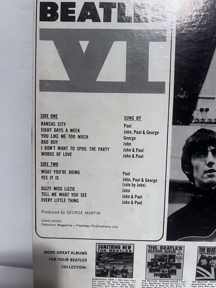 The Beatles - Beatles VI - 1965 - Vinyl LP Purple Label | eBay
