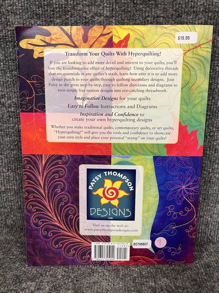 New HYPERQUILTING! By Patsy Thompson & Ernie Bode Quilting Book ...