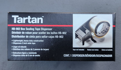 (2 Pack) 3M Tartan Hand-Held Box Sealing Tape Dispenser HB902, Black | eBay