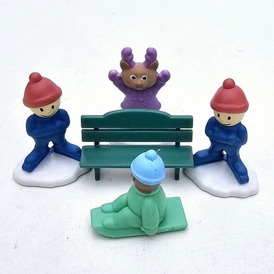 © 2019 Albert Heijn Winterdorf 5x miniature WINTERSPASS slitta panca ...