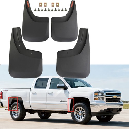 Splash Guards Mud Flaps For 14-18 Chevy Silverado 1500 2500 3500 HD ...