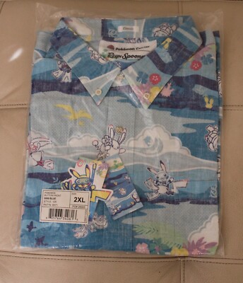 Reyn Spooner 2024 Pokémon World Championships Aloha Button Shirt Mens ...