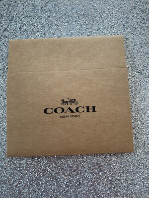 COACH Authentic Brown Cardboard Gift Box W Logo 6.75”x 4.25”x2” Size ...