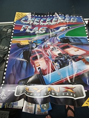Checkered Flag Atari Lynx Poster | eBay