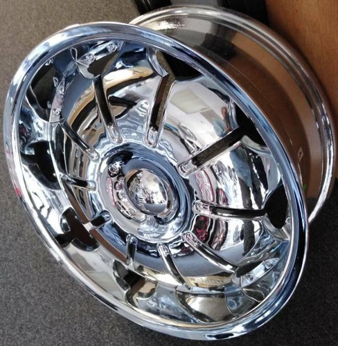 1 ~ 20x8.5 Pinnacle P27 Shield chrome wheel 6x139.7 / 6x114.3 +15mm ...