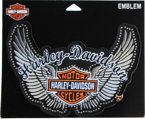 Harley-Davidson Motorcycles Studded Winged Bar & Shield Emblem Patch ...