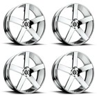 Set 4 DUB S115 Baller 22x9.5 6x5.5 Chrome Plated Wheels 22" 31mm Truck ...