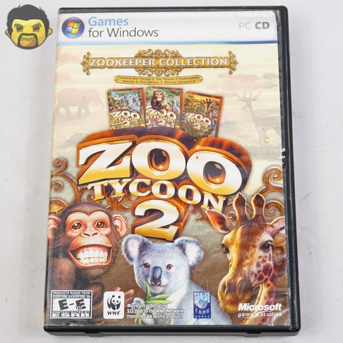 Zoo Tycoon 2 Zookeeper Collection (PC, CD-Rom, 2006) with Manual FAST ...