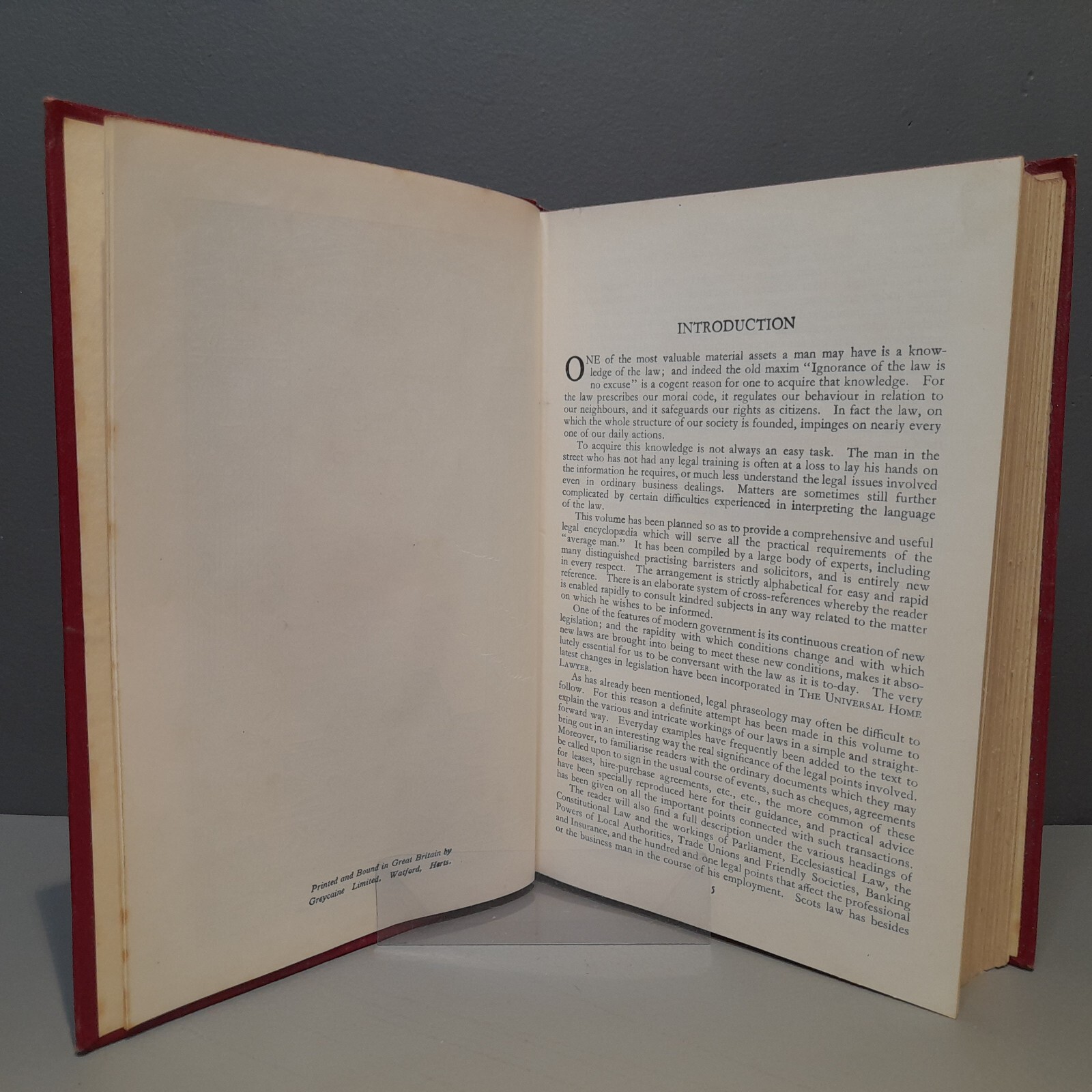 Vintage Law Book The Universal Home Lawyer Illustrated by Odhams Press ...