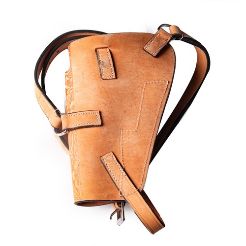 Hulara Western Shoulder Holster Cowboy Buff Leather for Glock 1911 ...