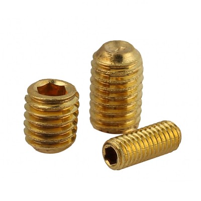 M3 M4 M5 M6 Solid Brass Grub Screw Cup Point Hex Socket Set Screws GB/T ...