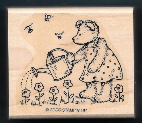 TEDDY BEAR HONEY BEE BUZZ Flying Insect DAISY TIN Card Stampin' Up ...
