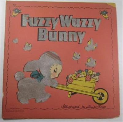 FUZZY WUZZY BUNNY 1943 WHITMAN #901 FUZZY WUZZY BOOK LOUISE ROWE | eBay