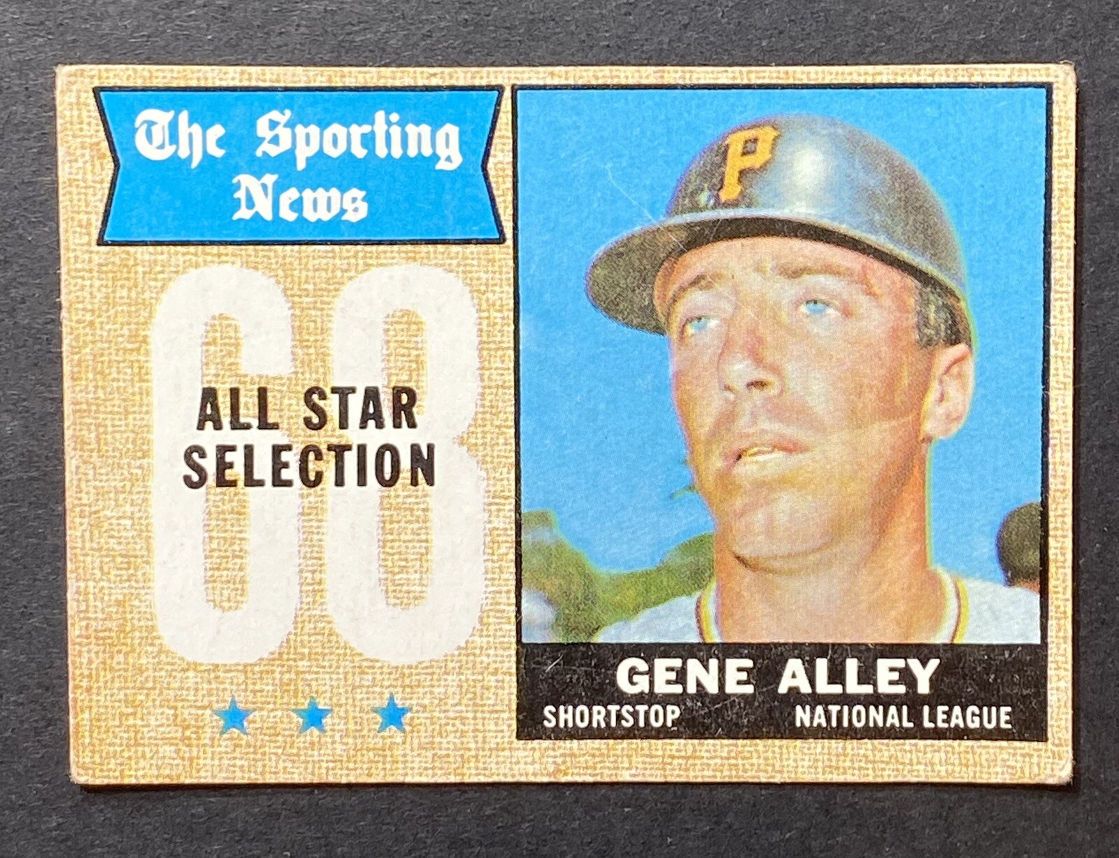 1968 Topps - Sporting News All-Stars #368 Gene Alley, Gene Alley Lower ...