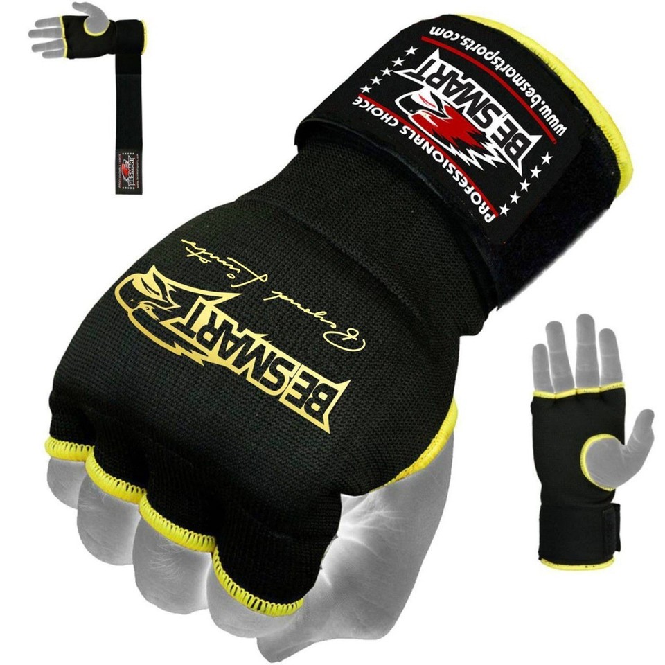 Inner Hand Wraps Gloves Boxing FIST PADDED UFC Bandages MMA Gel Strap ...