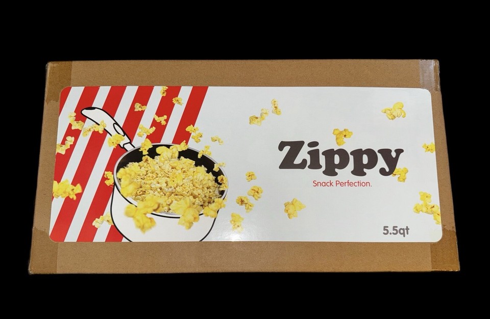 Zippy Pop Stainless Steel Stovetop Popcorn Popper 5.5 Qt Snack Maker ...