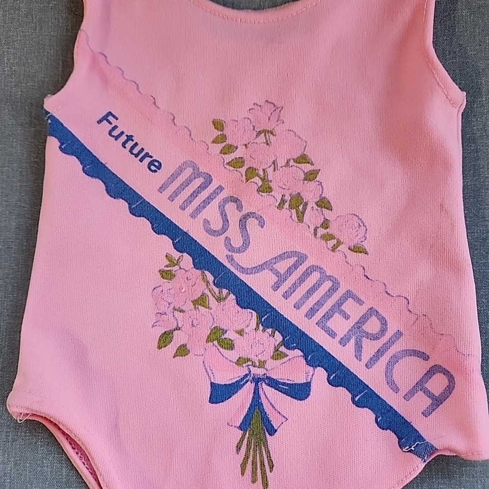 Vintage Classix Future Miss America Pink Toddler 2T Girls Bathing Suit ...