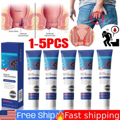 1-5X Hemorrhoids Remove Ointment Herbal Cream Relief Piles Pain Reduce ...