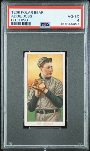 1909-11 T206 POLAR BEAR PITCHING ADDIE JOSS PSA 4 | eBay