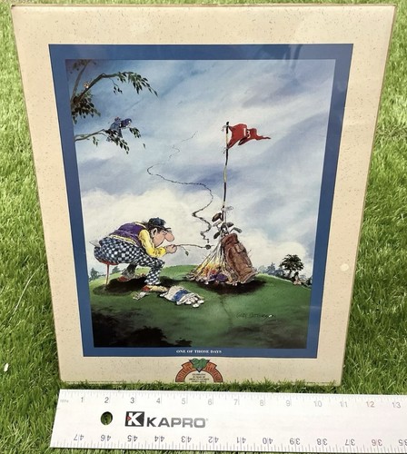 Lot of 8 Garry Patterson Funny Golf Prints 20 Year Anniversary 14×11 ...