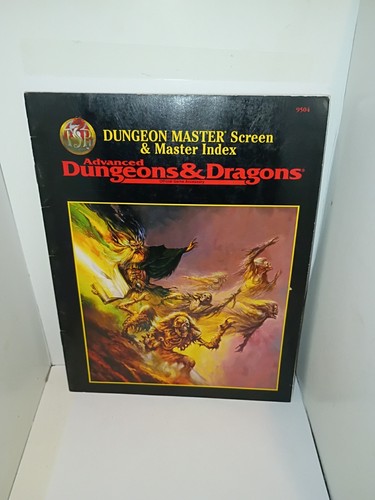 AD&D 2nd Ed Dungeon Master Screen & Master Index Bag Fair+ ...