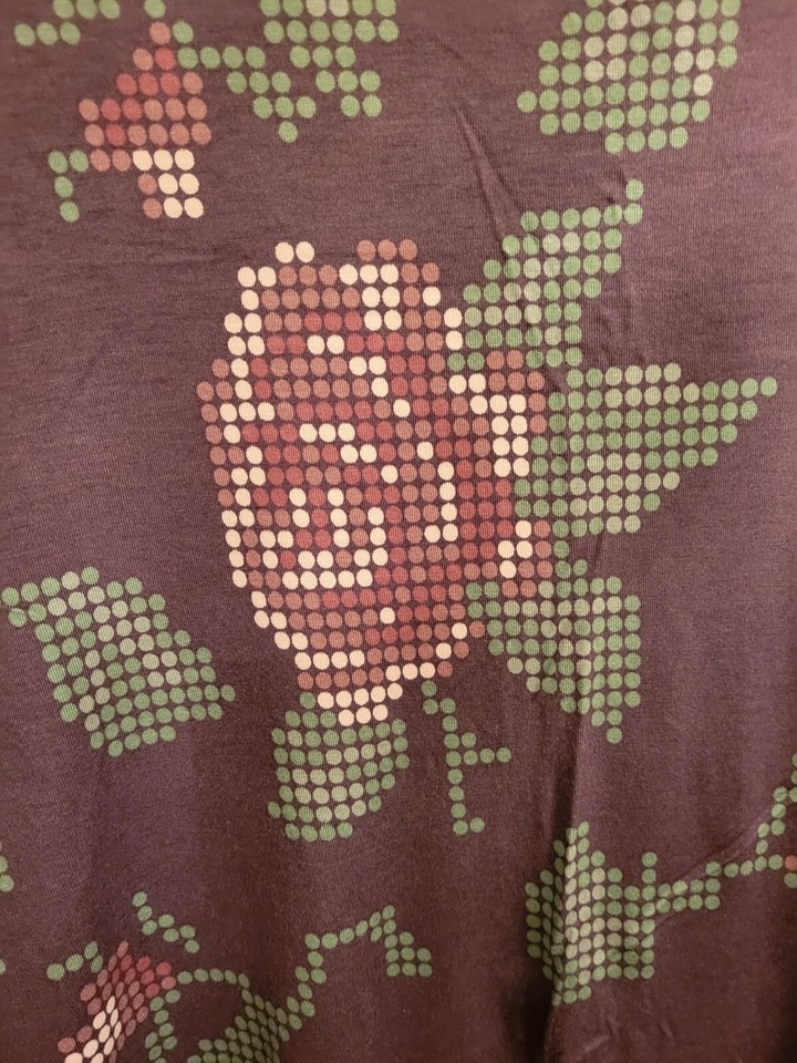 Lularoe Small Irma NWT - Purple Background - Digital Flowers | eBay