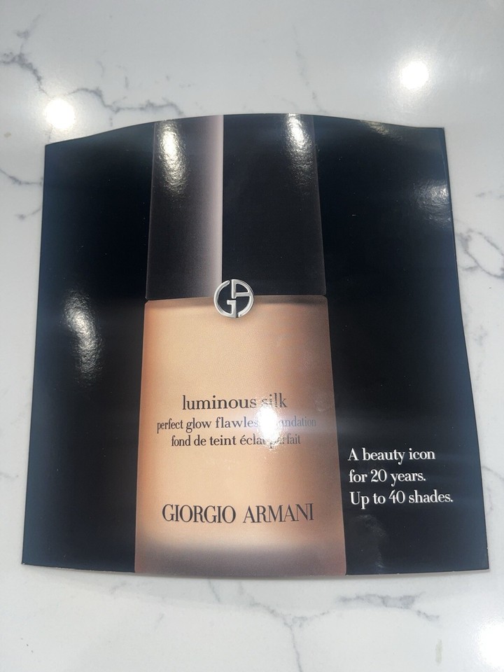Giorgio Armani Luminous Silk Perfect Glow Flawless Foundation Sample ...