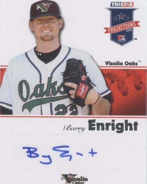 2008 TRISTAR PROjections - Barry Enright #287 Autographs (AU, RC) for ...