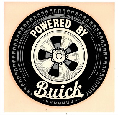 vtg water slide decal Powered by Buick hot rod drag race muscle car ...