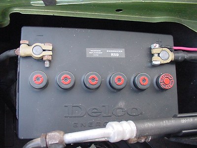 1966-1972 Vintage Antique Auto Delco Top Post Battery Topper Cover ...