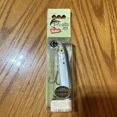 Vintage Heddon 4-1/4" G Guanine Finish Drop Zara Spook Fishing Lure ...