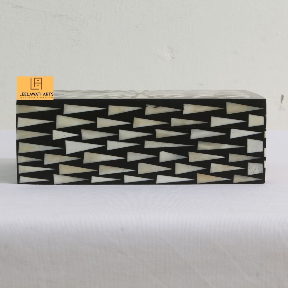 Home Décor Bone Inlay Box Decorative Jewelry Box Storage Box Gifts Box ...