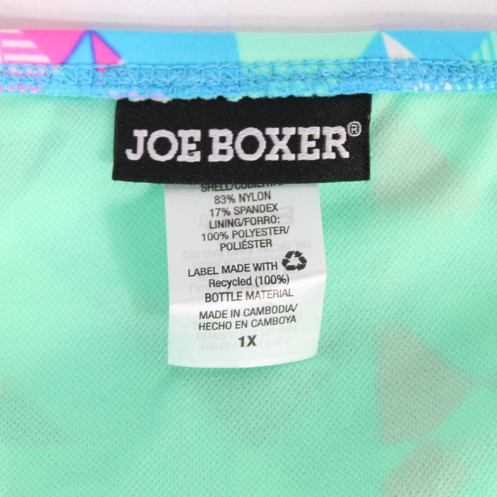 Joe Boxer Bikini Bottoms Women's Plus Size 1X Blue Wh… - Gem