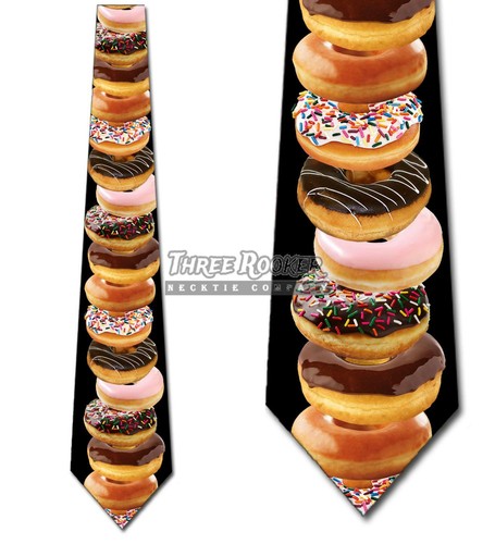 Donut Ties Mens Food Necktie Dessert Tie | eBay