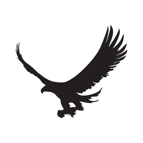 Hawk Eagle Falcon - Vinyl Decal Sticker - Multiple Color & Sizes ...