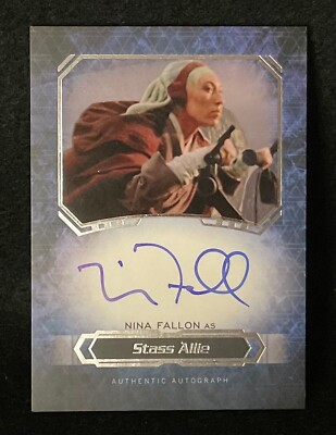 2016 Star Wars Masterwork autograph Nina Fallon as Stass Allie | eBay