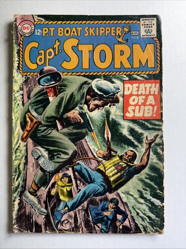 Captain Storm 8 DC comic 1965 PT boat skipper G We combine shipping! | eBay
