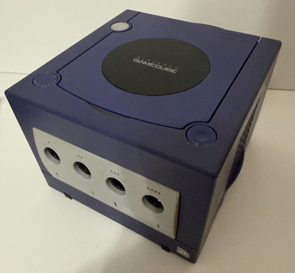 Nintendo GameCube Indigo Purple Console DOL-001 w/Controller & Cords | eBay