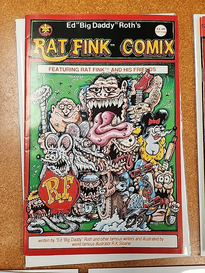 Rat Fink Comix 1 2 3 4 5 6 7 8 9 3D 1987 1986 1990-1992 Ed Big Daddy ...
