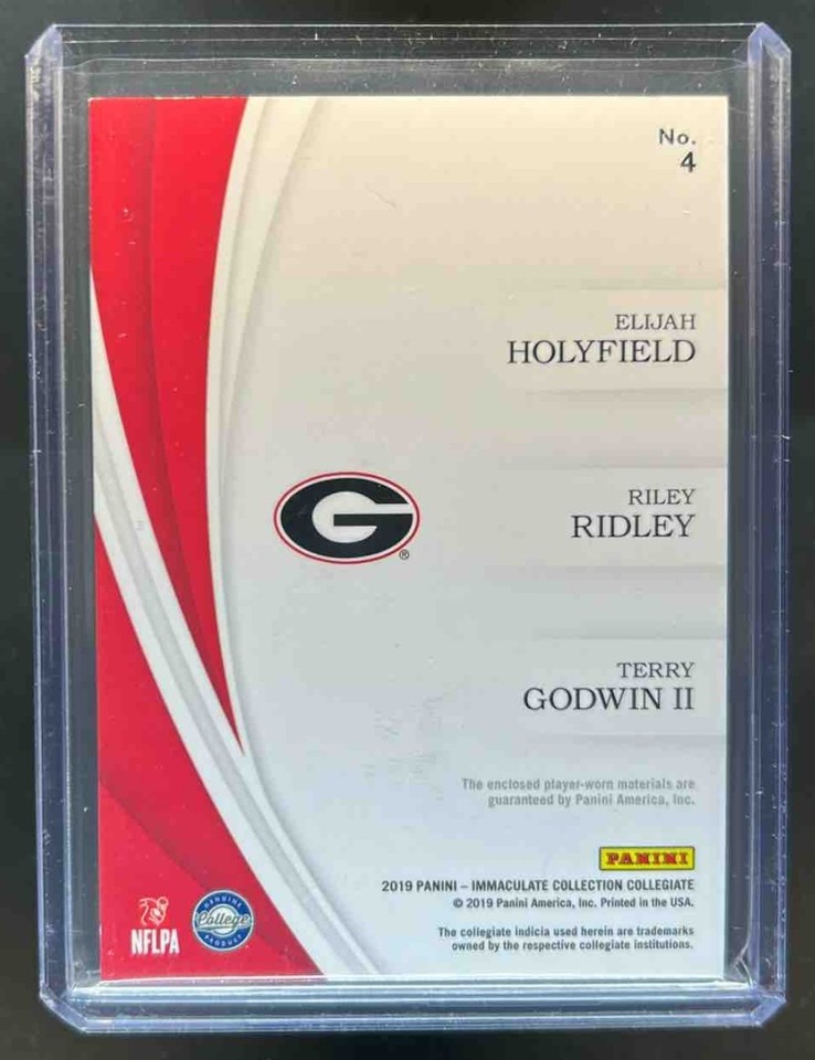 2019 Immaculate Elijah Holyfield Riley Ridley Terry Godwin II Trios ...