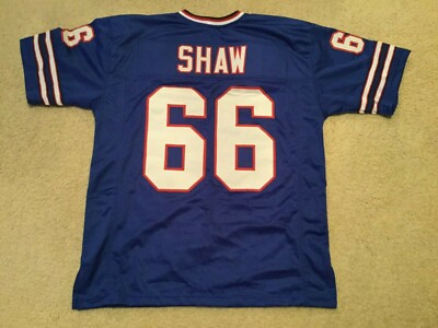UNSIGNED CUSTOM Sewn Stitched Billy Shaw Blue Jersey - M, L, XL, 2XL | eBay