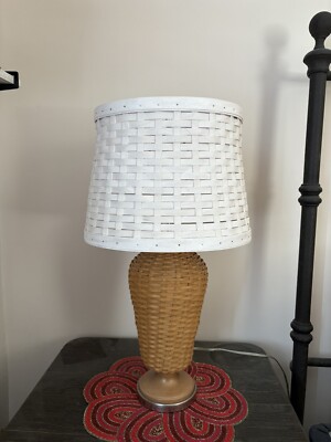 Longaberger Hostess Woven Table Lamp W/ Dresden And Company Woven Lamp ...
