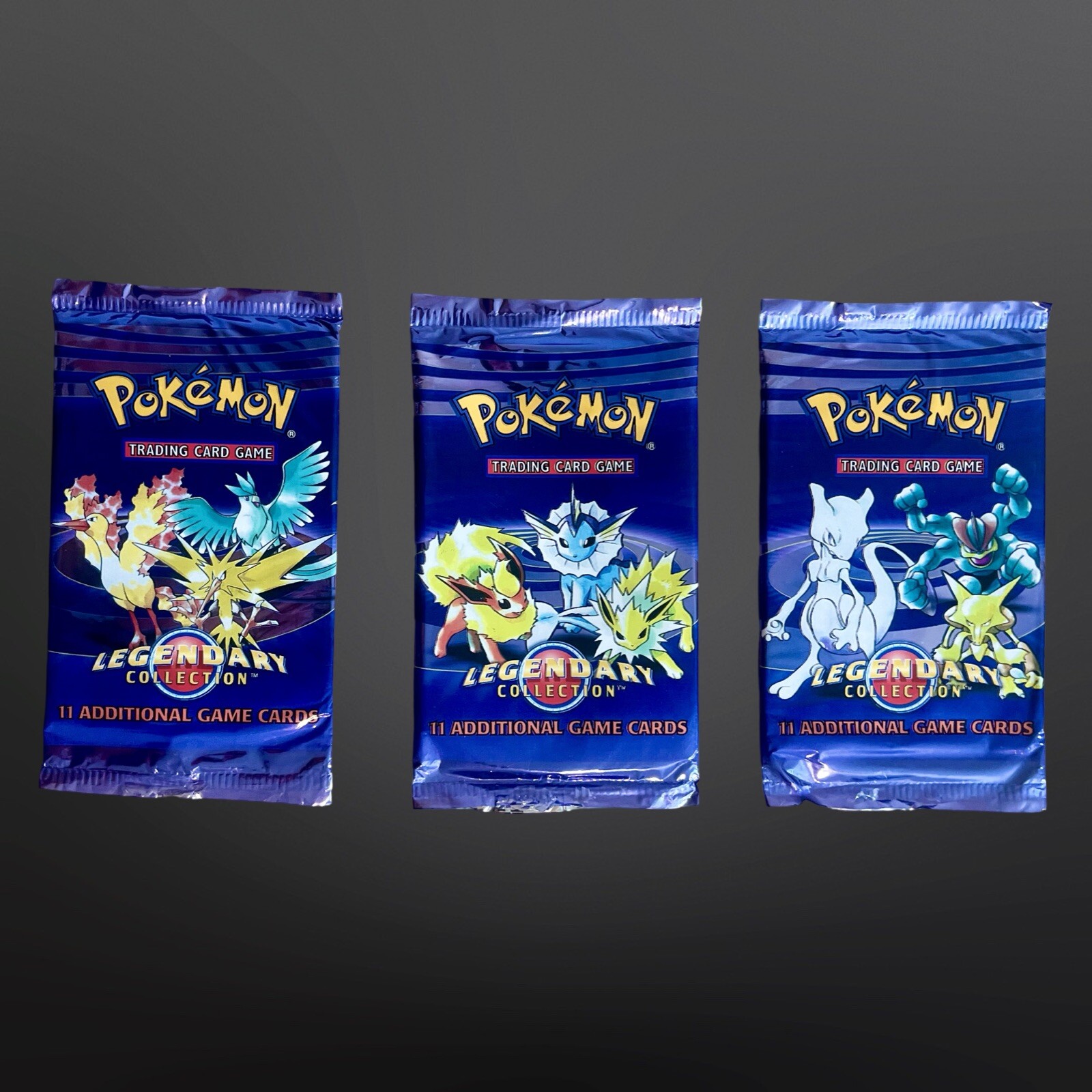 Pokémon TCG - Legendary Collection Booster Pack Art Lot OPENED UNSEALED ...