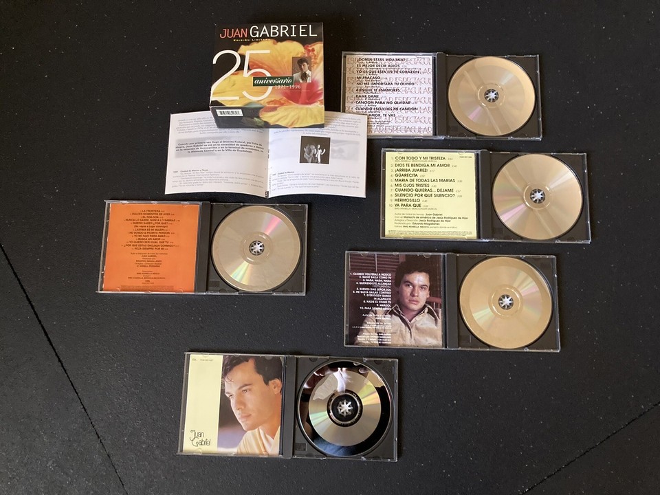 JUAN GABRIEL Limited Edition 25 Aniversario 2 Cajas 10 Cds VERY RARE | eBay