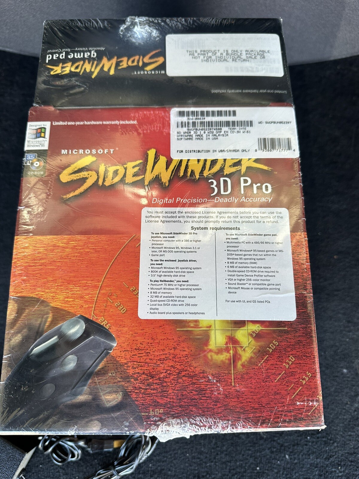 Microsoft SideWinder 3D Pro (32600007) Video Games Controller for sale ...